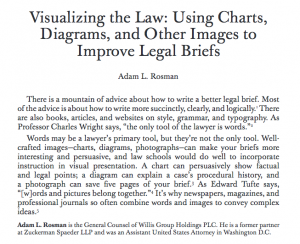 Visualizing the Law by Adam Rosman – Legal Design Lab