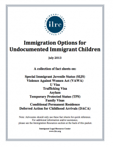 ILRC: Quick Reference Fact Sheets on immigration options for ...