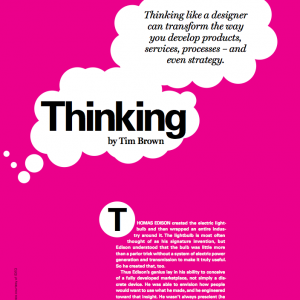 Design Thinking by Tim Brown – Legal Design Lab